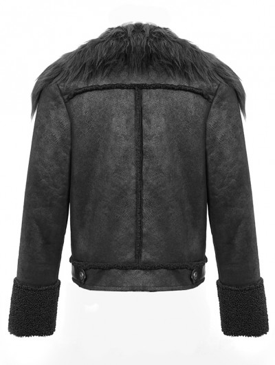 Devil Fashion Black Gothic Punk Rock Short Winter Jacket for Devil Fashion Black Gothic Punk Rock Short Winter Jacket for