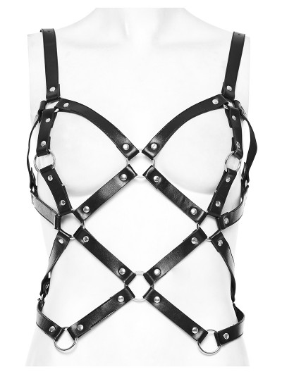 Gothic Harness, Gothic Harness Bra Online Store (2) - DarkinCloset.com