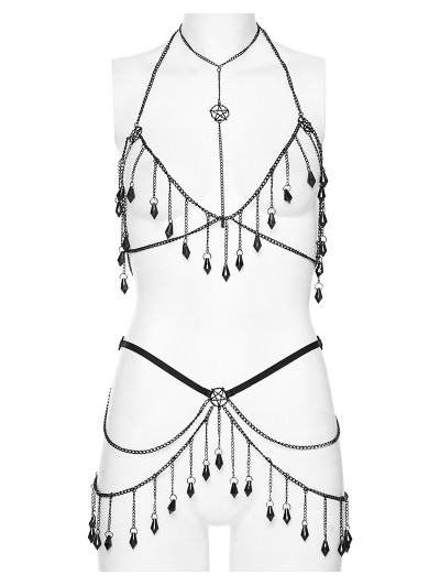 Gothic Harness, Gothic Harness Bra Online Store (2) - DarkinCloset.com